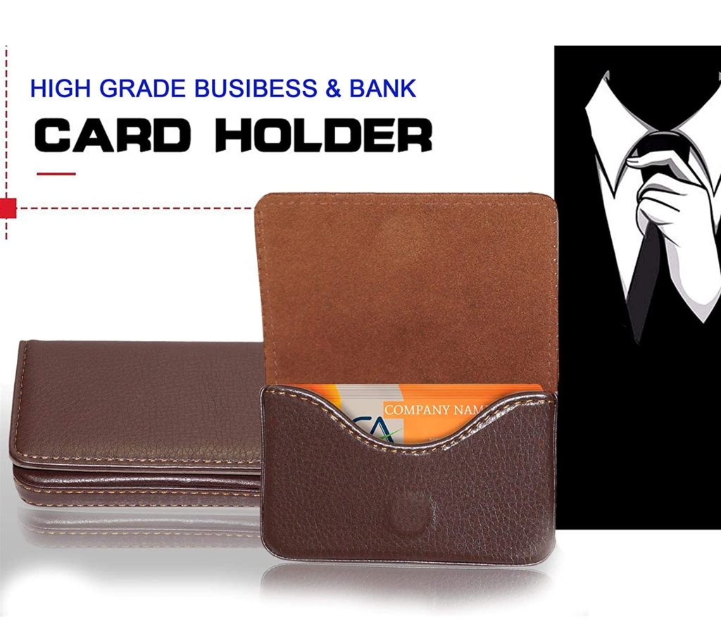 NISUN 3 Pack PU Leather Pocket Sized Business / Credit /ATM Card Holder ...